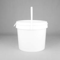 China Metal Handle Plastic Food Buckets With Lids For Freezer Safe for sale