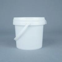 China Kitchen 20l White Plastic Food Bucket With Lid Stackable for sale