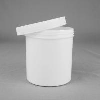 China Kitchen 20l White Plastic Food Bucket With Lid Stackable for sale