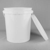 China 20l White Food Grade Buckets With Lid BPA Free FDA Approved for sale
