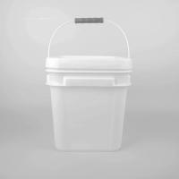 China 1L 2L 3L 4L 5L White Food Grade Metal Handle Transport Bucket for sale