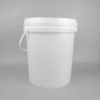 China 1L 2L 3L 4L 5L White Food Grade Metal Handle Transport Bucket for sale
