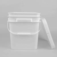 China Leakproof Food Safe Storage 1~25L White food Bucket With Snap On Lid for sale