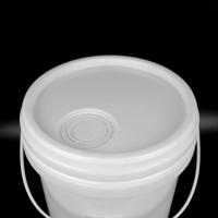 China 20 Litre White Lubricant Buckets 12X14 Inches Thermal Transfer Decoration for sale