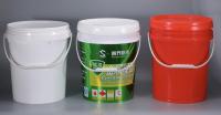 China Pouring Spout Lubricant Bucket 20 Litre Plastic Bucket IML Printing for sale