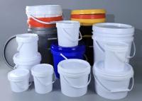China Leakproof White Plastic Oil Bucket With Lid Heat Resistant for sale