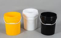 China Bpa Free White 5 Gallon Plastic Buckets With Lid For Chemical Powder for sale