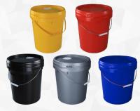 China Food Grade Polyethylene 5 Gallon Plastic Buckets White Pail OEM ODM for sale