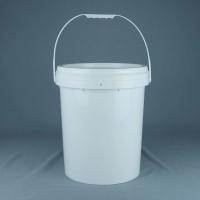 China Food Grade Polyethylene 5 Gallon Plastic Buckets White Pail OEM ODM for sale