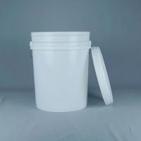 China Bpa Free White 5 Gallon Plastic Buckets With Lid For Chemical Powder for sale
