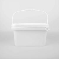 China Ergonomic Grip 20l Square Storage Buckets With Lids Rust Resistant for sale