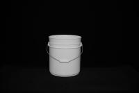 China White Round 5 Gallon Plastic Buckets UV Resistant With Lid For Industry Agriculture Food Medicine for sale