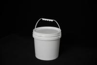 China Airtight Leakproof IML Decorated Food Grade Lidded Round Bucket with Handle for sale