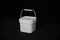 China Impact Resistant Food Grade Chemical Resistant Bucket With Stackable Lid for sale