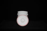 China White Round 5 Gallon Plastic Buckets UV Resistant With Lid For Industry Agriculture Food Medicine for sale