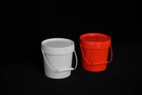 China Airtight Leakproof IML Decorated Food Grade Lidded Round Bucket with Handle for sale