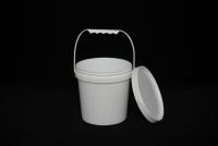 China Custom Printed PE Round Pails With Lid for sale