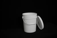 China Custom Printed PE Round Pails With Lid for sale
