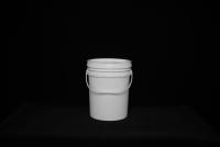 China Round White Custom Logo Food Grade Food Storage Bucket Dishwasher Safe / Stackable for sale