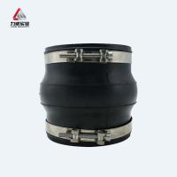 China Clamp Type Rubber Expansion Joint DN 150 EPDM/NR/NBR 180mm Length with 12mm Axial Displacement for sale