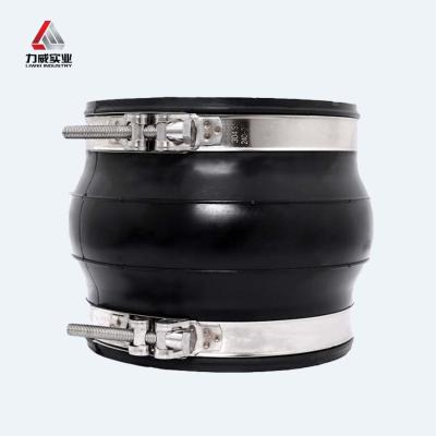 China Clamp Type Rubber Joint DN32-DN400 with SS304 Clamp for 1-40 Bar Pressure Piping Systems for sale