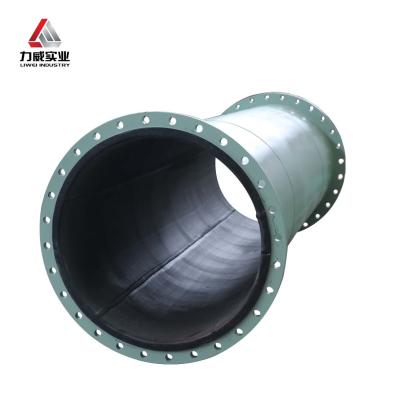 China American Standard Rubber Lined Steel Pipe 25-2000mm with Flange Connection for Abrasion & Corrosion Resistance for sale