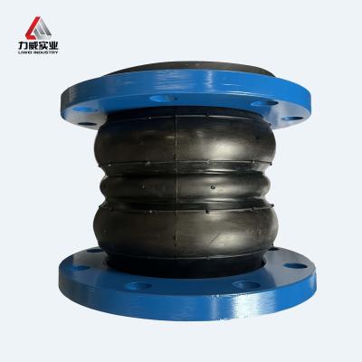 China Liwei Multi-Sphere Flexible Rubber Expansion Joint 6-40 Bars Pressure Range with -15°C to 80°C Temperature Rating for sale