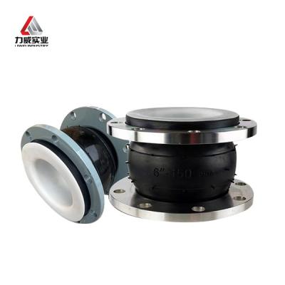 China PTFE Lined Single Sphere Rubber Flexible Coupling DN32-DN1200 Noise Reduction for sale