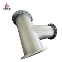 China Abrasion Resistant Rubber Lined Pipe Tee DN25-DN2000 High Temperature Corrosion Protection for sale