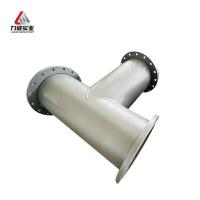 China Abrasion Resistant Rubber Lined Pipe Tee DN25-DN2000 High Temperature Corrosion Protection for sale
