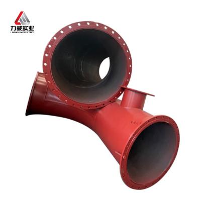 China Plastic Lined Steel Pipe Flange Connection Rubber Lined MS Pipes for sale