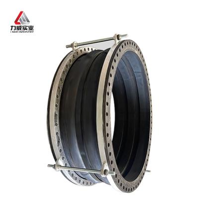 China 8-12 Inch Double Sphere Rubber Expansion Joint with Axial Noise Reduction for Industrial Pipelines for sale