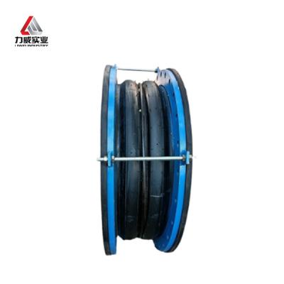 China Liwei Double Sphere Flexible Rubber Joint Flange Connection 3 Inch 4 Inch 6 Inch DN80 DN100 DN150 for sale