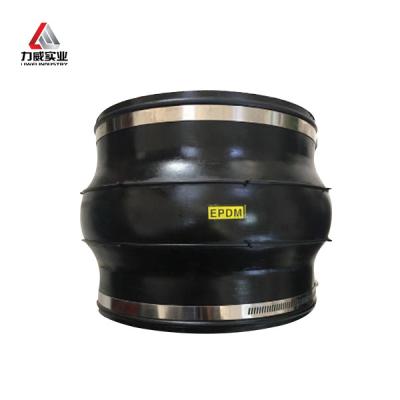 China Heavy Duty Floating Flange EPDM Rubber Expansion Joint Bellows DN32-400 with Stainless Steel Clamps for sale