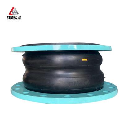 China DN 1500 Flange Double Sphere Flexible Rubber Expansion Joint for Axial Movement - 450mm Length, ±12° Angular Displacement for sale