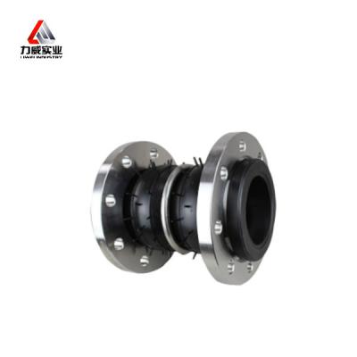 China Customization Double Sphere Flexible Rubber Joint with Carbon Steel Galvanized Flange Material for sale