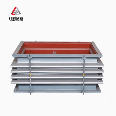 China Stainless Steel 304 316L Rectangular Metal Ripple Compensator DN32 to DN3000 Flue Duct Expansion Joint for sale