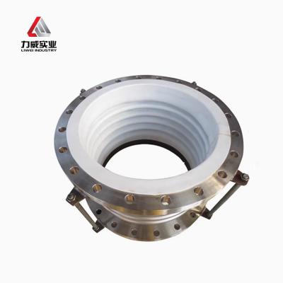 China Stainless Steel 304 316L PTFE Lined Corrugated Expansion Joint DN32-DN3000 PN10-PN40 for sale