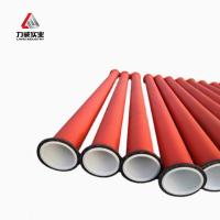 China Rubber Lined Pipe Carbon Steel PE Coated 300 psi Wear Corrosion Resistant Custom Length for sale