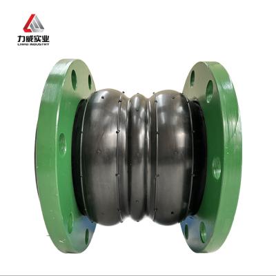 China Double Sphere Flexible Rubber Joint DN15-DN4000 Flanged Corrosion Resistant for Industrial Pipelines for sale