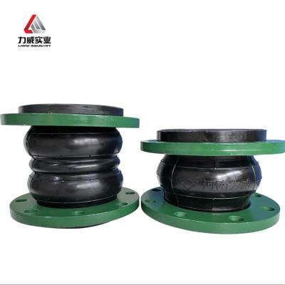 China Double Sphere Flexible Rubber Joint DN50-DN500 PN10/PN16 Hand Winding Technology for sale