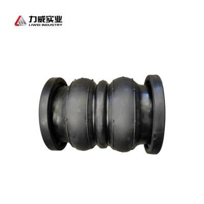 China Flange Connection Double Sphere Flexible Rubber Joint with Noise Reduction Performance for sale