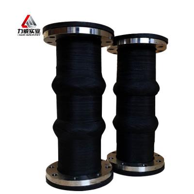 China Double Sphere Flexible Rubber Joint DN25-DN300 Flange Connection Vibration Absorption for sale