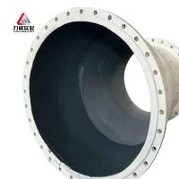 China Rubber Lined Steel Pipe 300 psi Corrosion Resistant Flange Connection DN15-DN1200 for sale