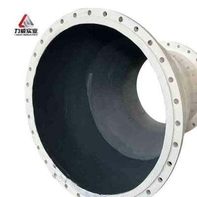 China Rubber Lined Steel Pipe 300 psi Corrosion Resistant Flange Connection DN15-DN1200 for sale