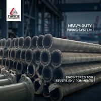 China Rubber Lined Pipe DN25-DN1200 Flanged Ends 150 Psi Abrasion Resistant Industrial for sale