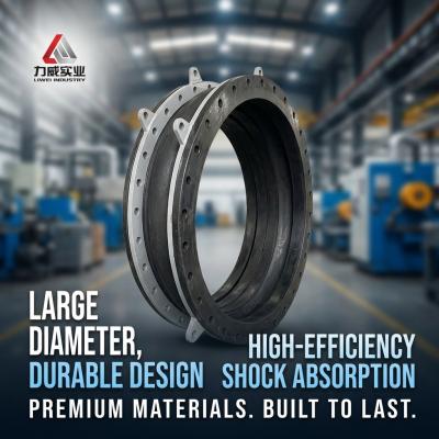 China Single Sphere Flexible Rubber Joint 6-40 Bar Pressure Rating Hand Winding Technology for sale