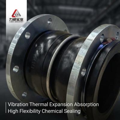 China Double Sphere Flexible Rubber Joint DN32-DN1200 -40°C to 120°C Hand Winding Flanged for sale