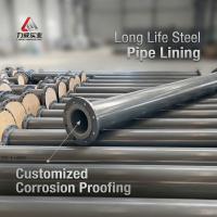 China Rubber Lined Steel Pipe ASTM DIN Corrosion Resistant Wear Resistant for Oil Gas Sewage Transport for sale