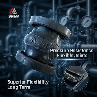 China Single Sphere Flexible Rubber Joint DN25-DN3400 PN6-PN40 Black EPDM NBR for sale
